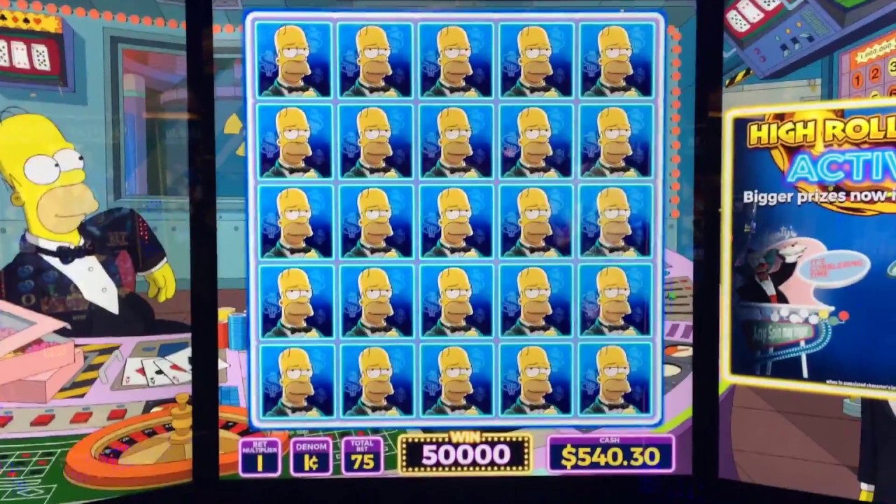 Brand new : “The Simpsons” Hit TV Series- Slot Machine Game -Jackpot ...